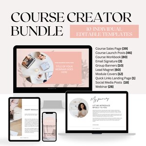 Course Creator Bundle Template for Coaches. Bundle Features Course ...