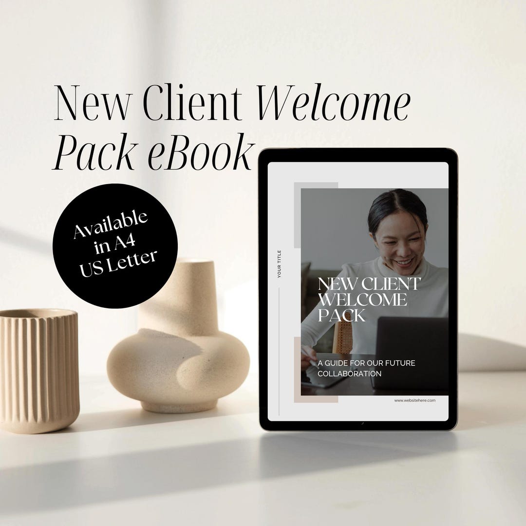 New Client Welcome Pack Ebook Template - Etsy
