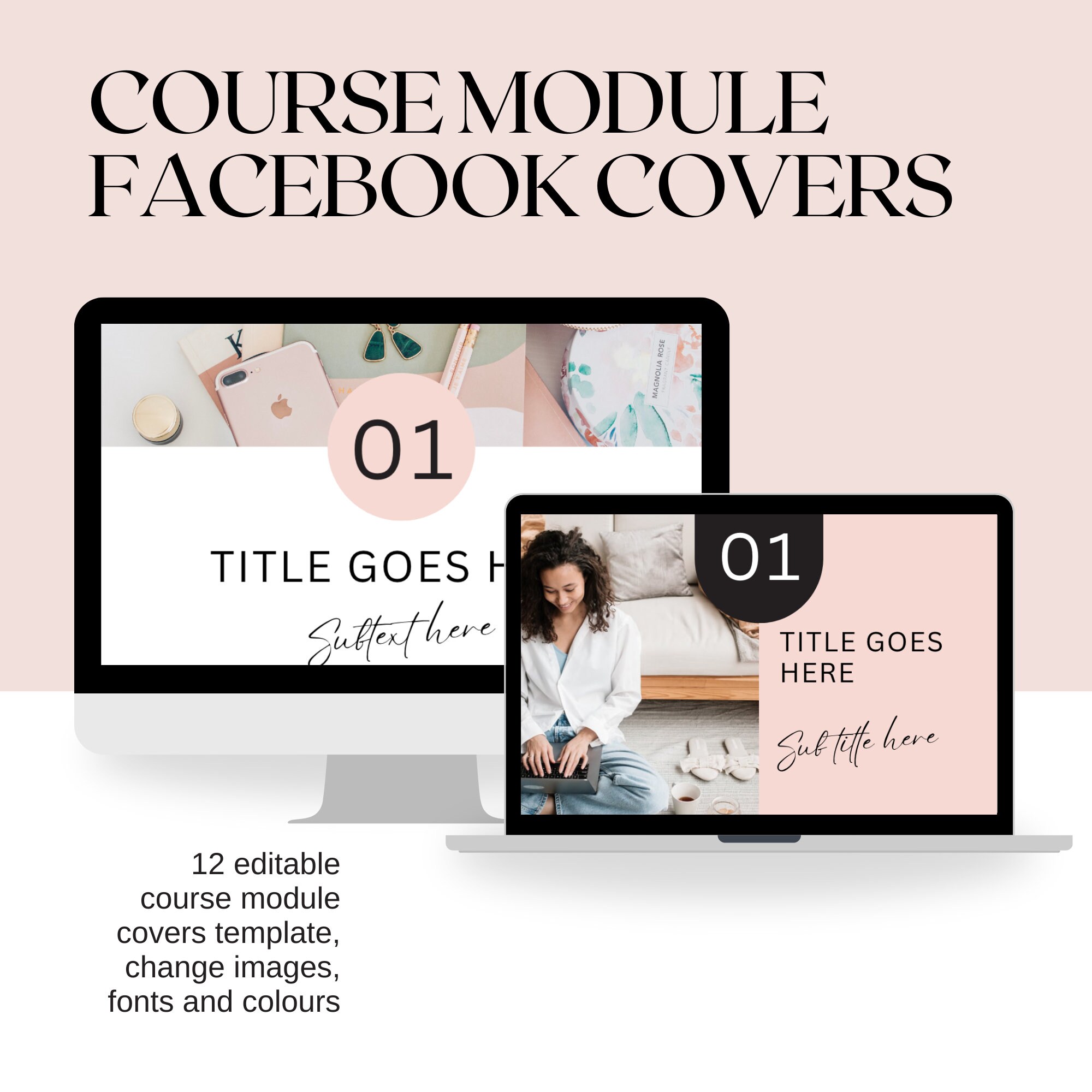 Course Module Facebook Cover Template, Course Module Template, Facebook ...
