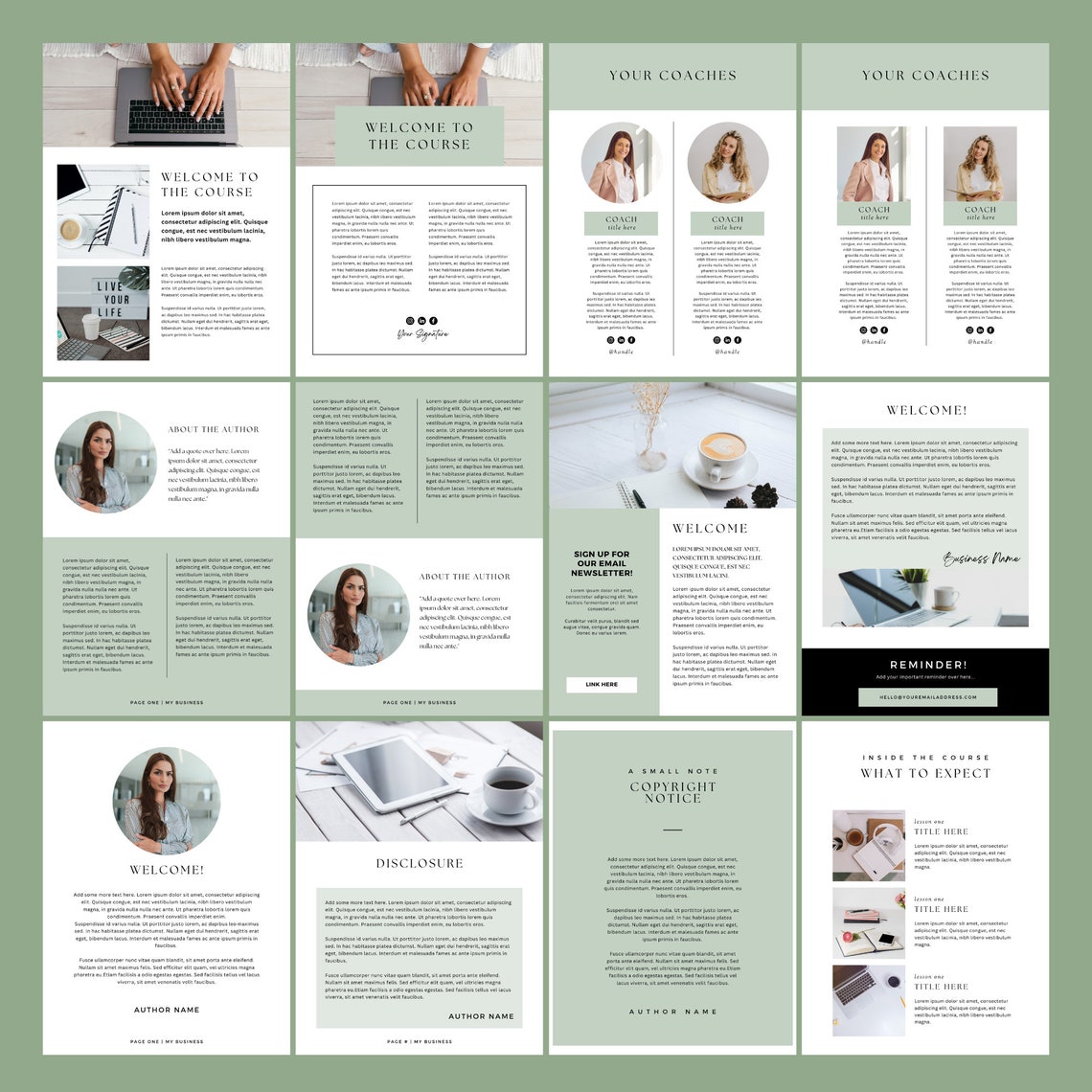 Coaching Course Workbook Toolkit Template, Workbook and Business ...