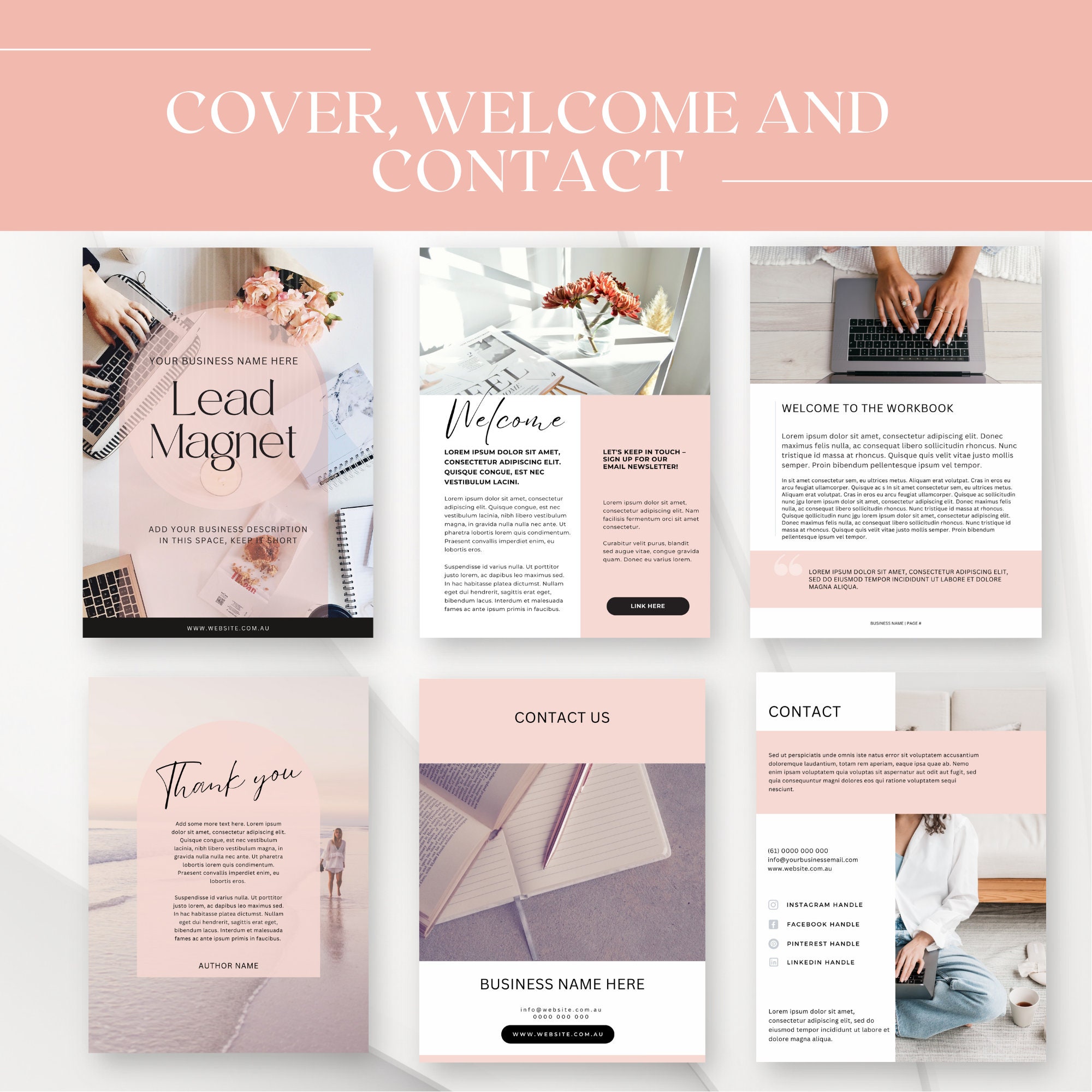 Lead Magnet Workbook Template. Canva Template Features Course ...