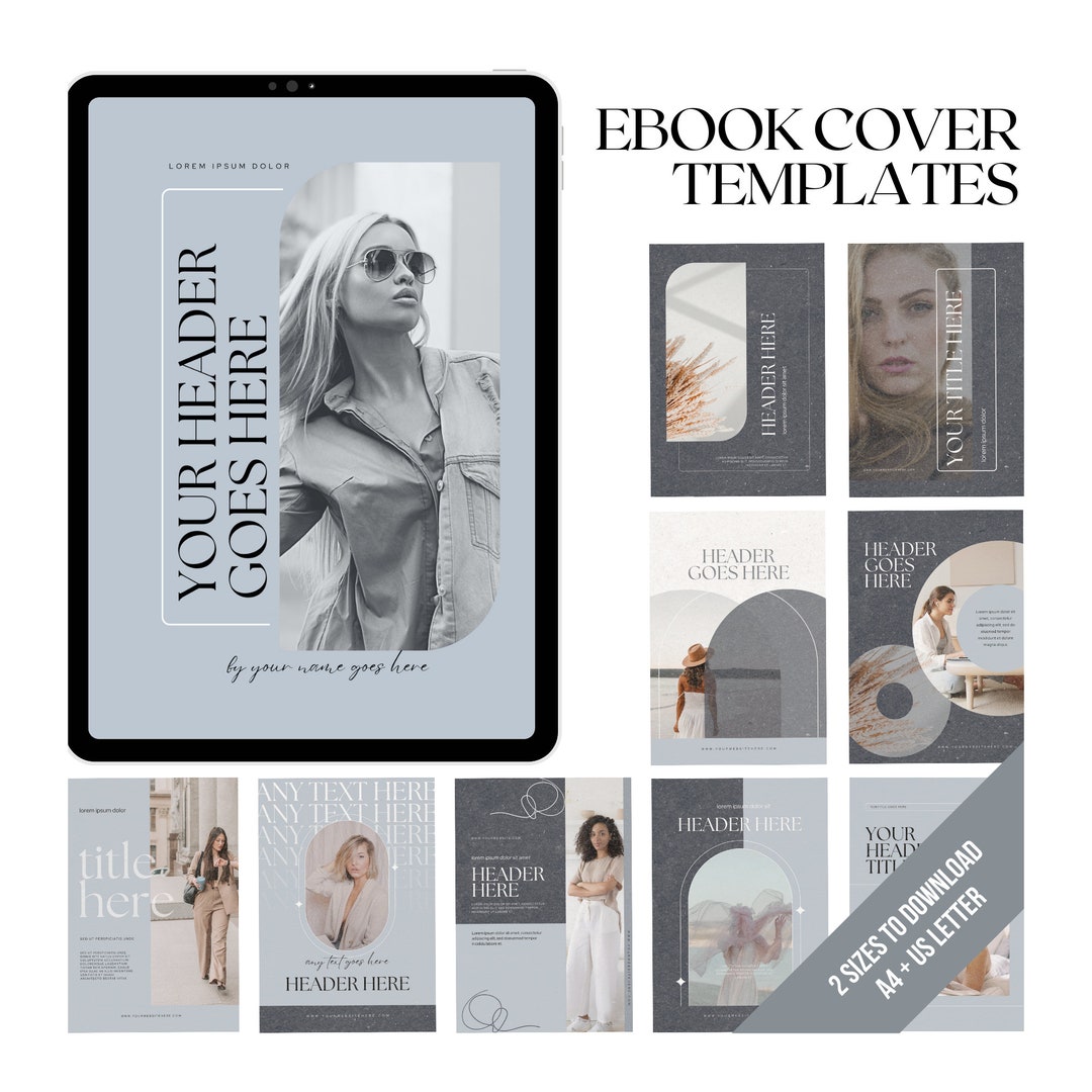 Editable Ebook Cover Template, Covers Editable Digital Covers for Ebook ...