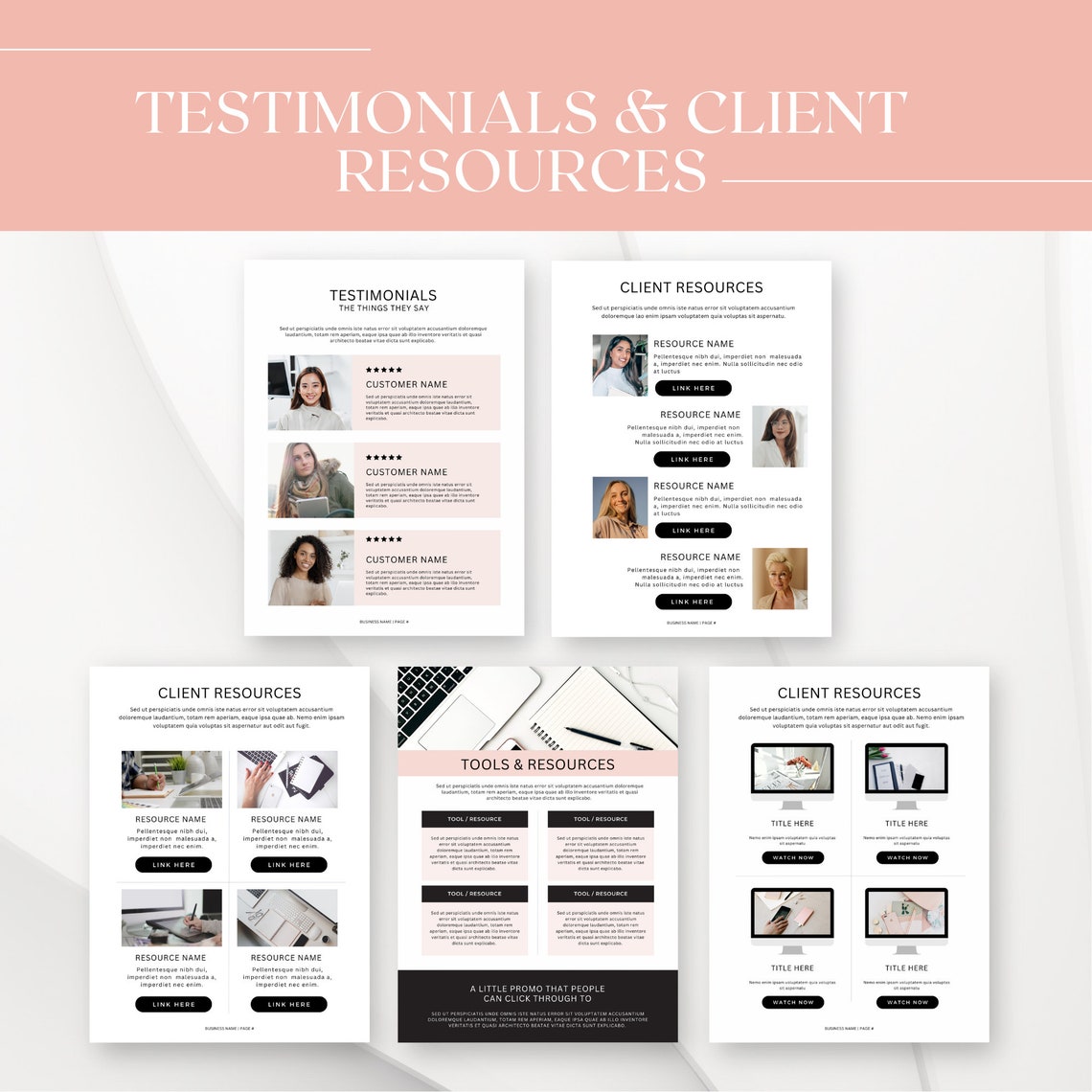 Lead Magnet Workbook Template. Canva Template Features Course ...