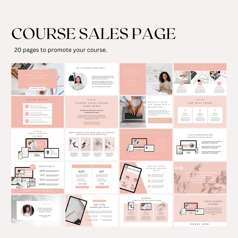 Course Creator Bundle Template for Coaches. Bundle Features Course ...