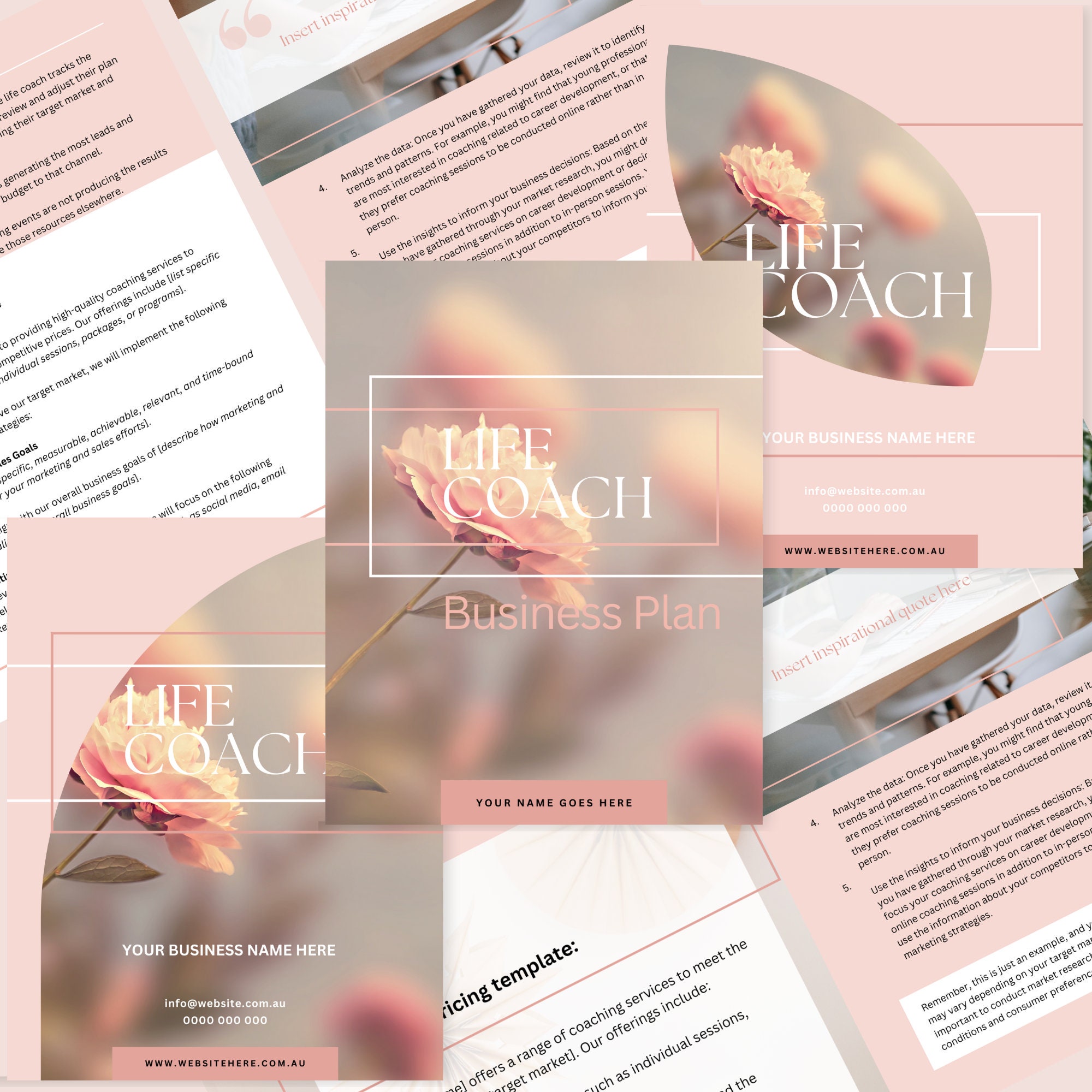 Life Coach Business Plan Template. Template Features Business Plan and ...