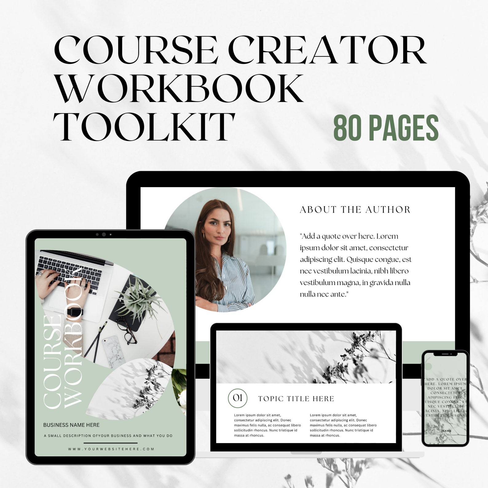 Coaching Course Workbook Toolkit Template, Workbook and Business ...