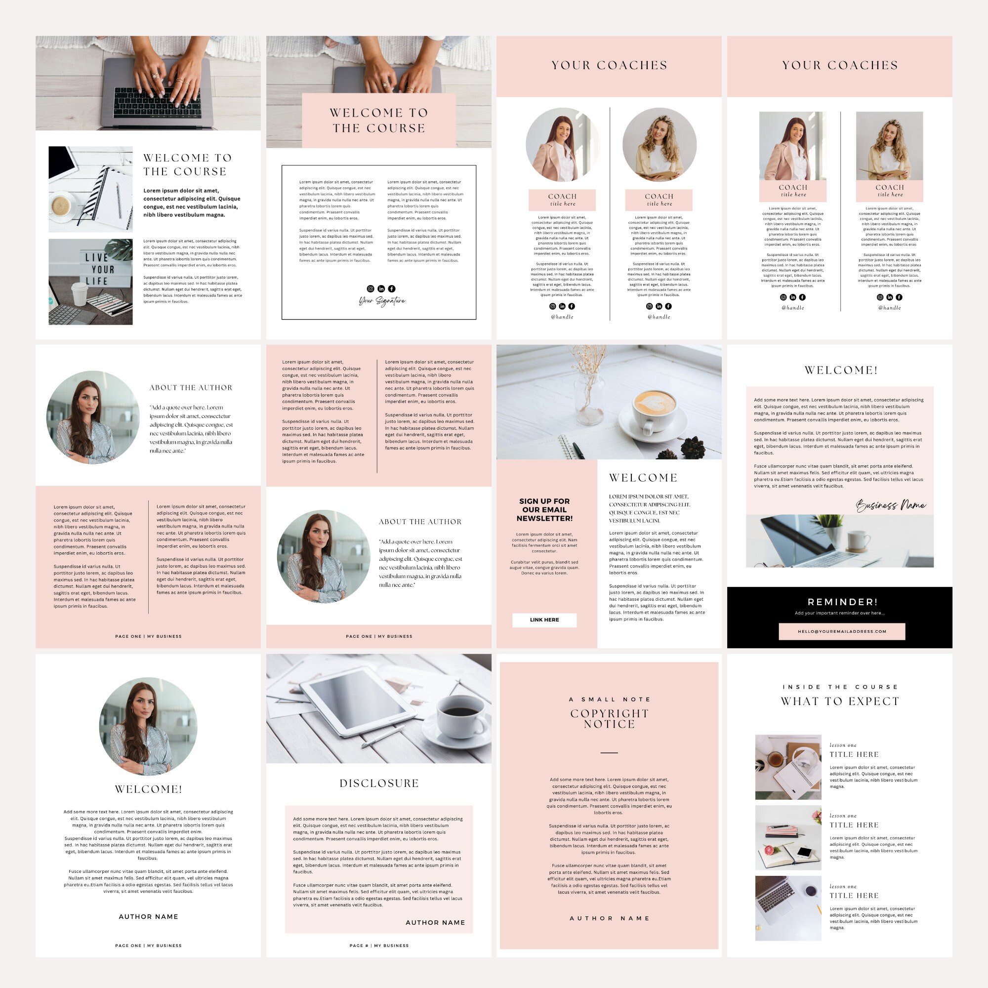 Coaching Course Workbook Toolkit Template Workbook and - Etsy