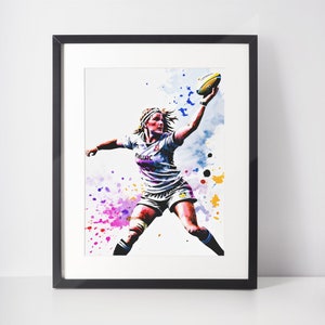 Dynamic Trio Womens Rugby Wall Art - Graffiti-inspired Instant Digital ...