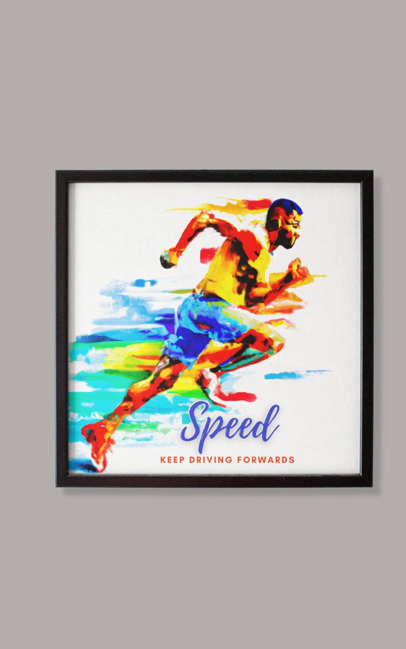Track Sprinter Instant Download, Track & Field Art, Sprinter, Colorful ...