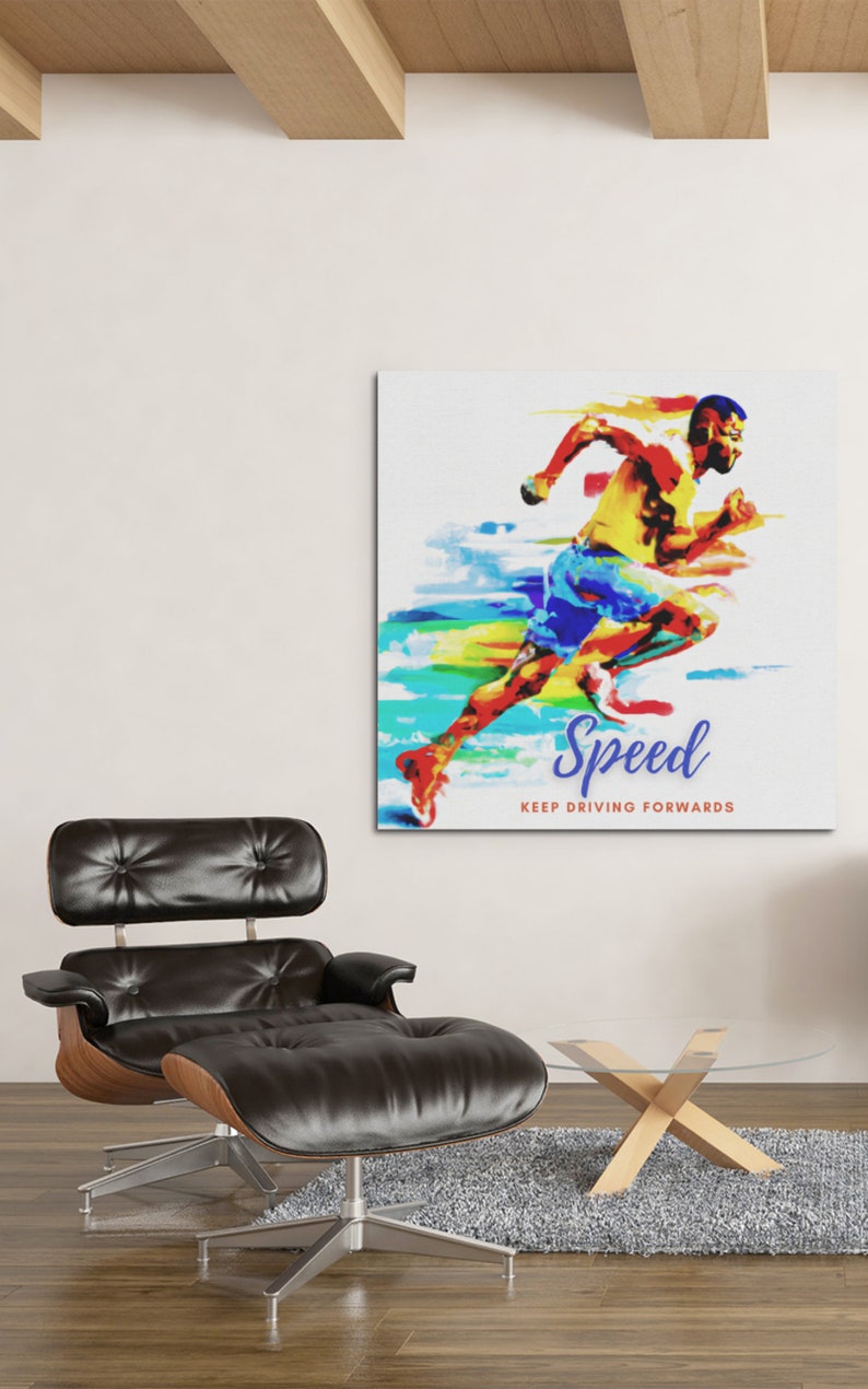 Track Sprinter Instant Download, Track & Field Art, Sprinter, Colorful ...
