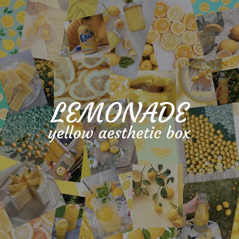 Lemonade Yellow Aesthetic Box - Etsy