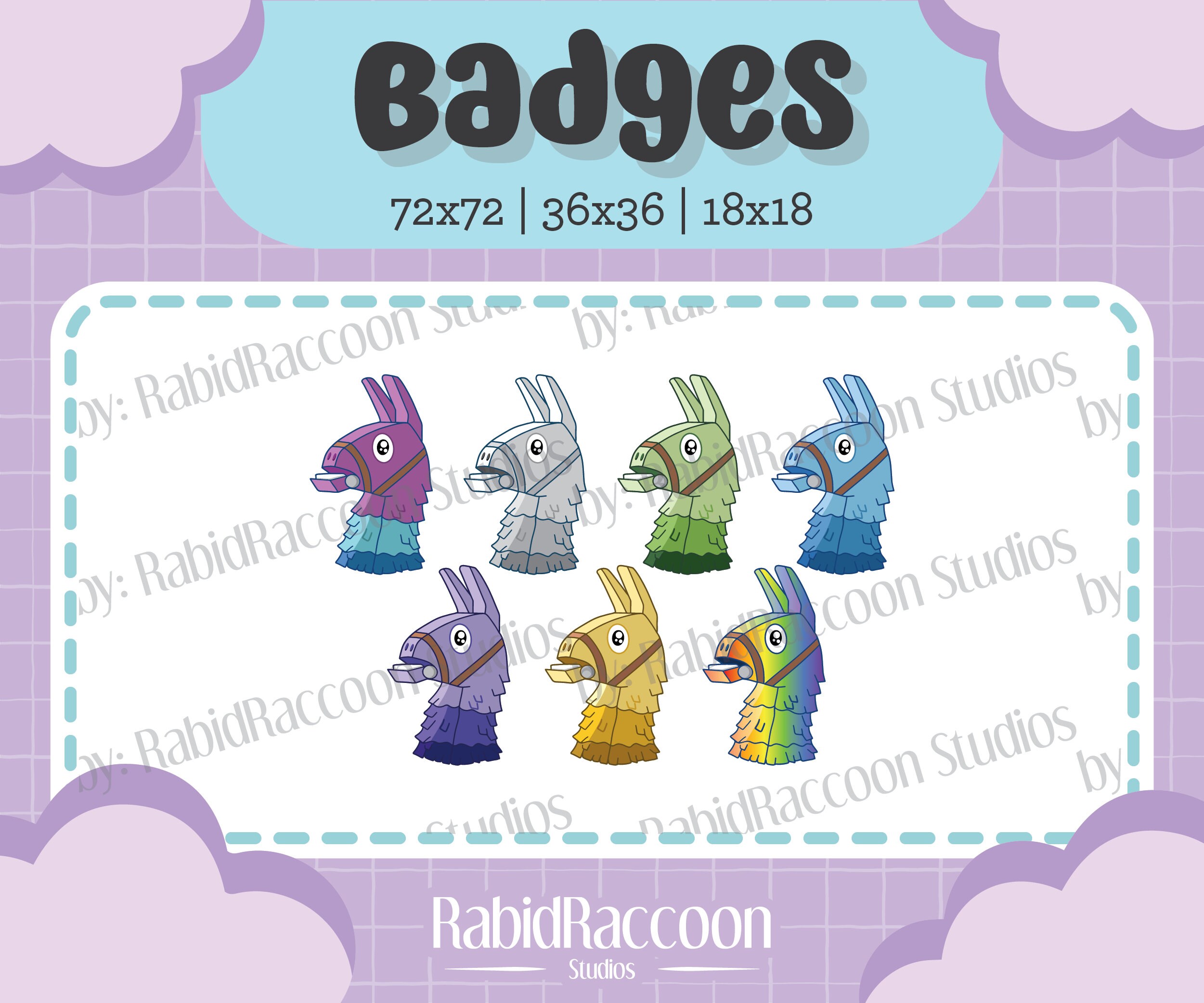 Llama Piñata Badges - Etsy