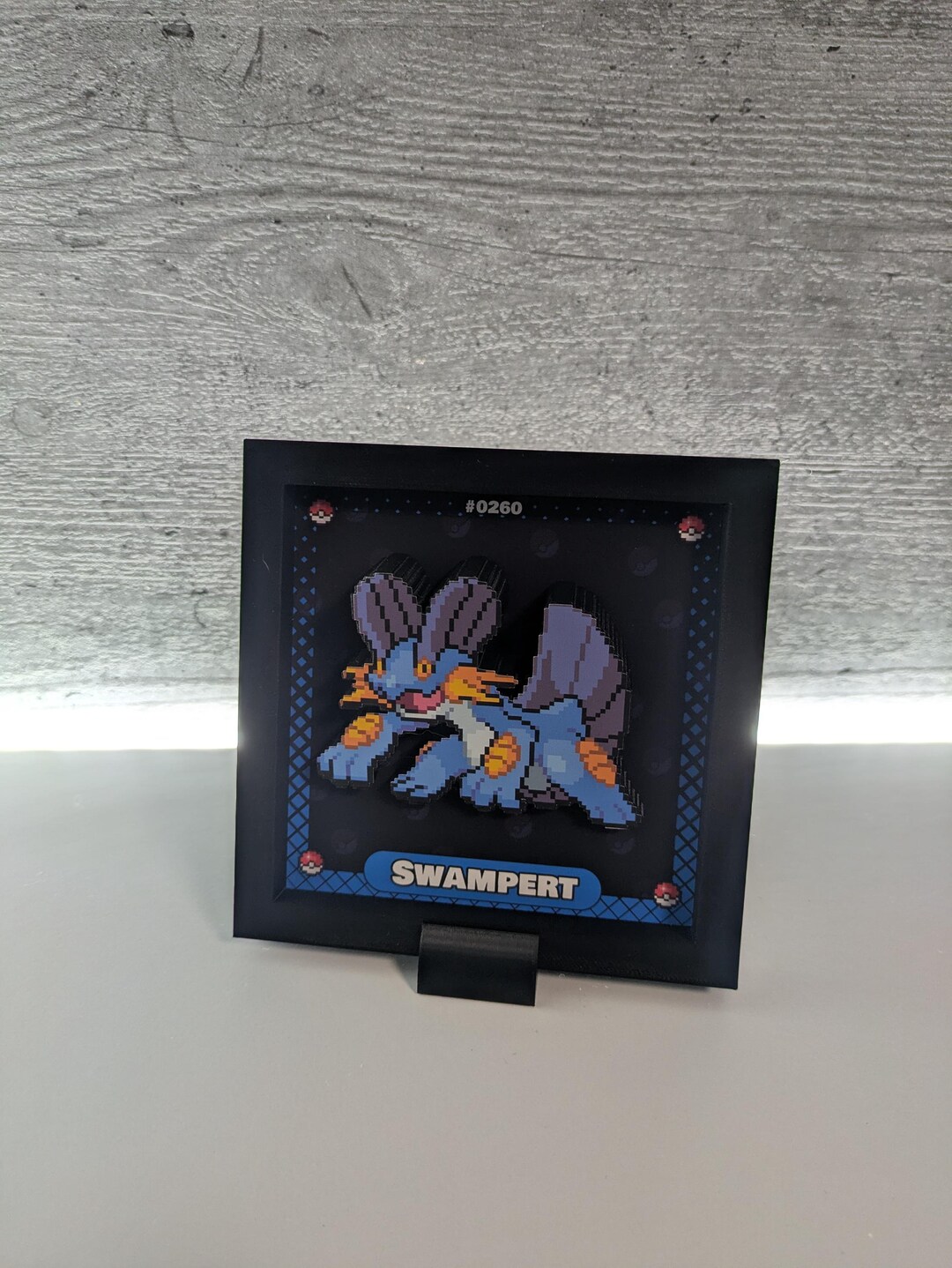 Swampert 3D Model Picture Frame - Etsy