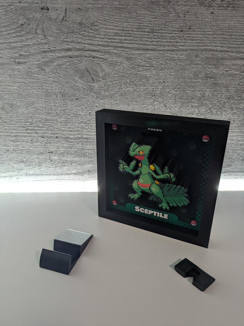 Sceptile 3D Model Picture Frame - Etsy