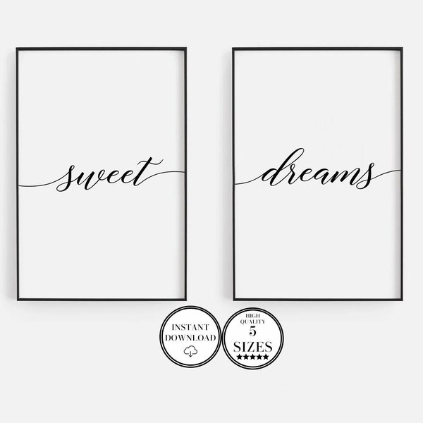 Above Bed Signs Set of 2 - Etsy