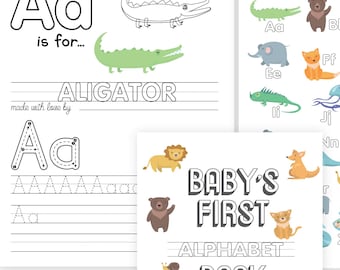 Alphabet Worksheets Printable Tracing Coloring, Kindergarten & Prek ...