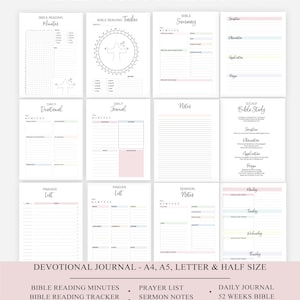 Bible Reading Tracker Printable, Christian Printable Pages, Chapter by Chapter Checklist Reading ...