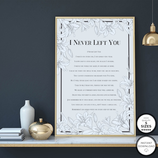 I Never Left You Digital Poem - Etsy