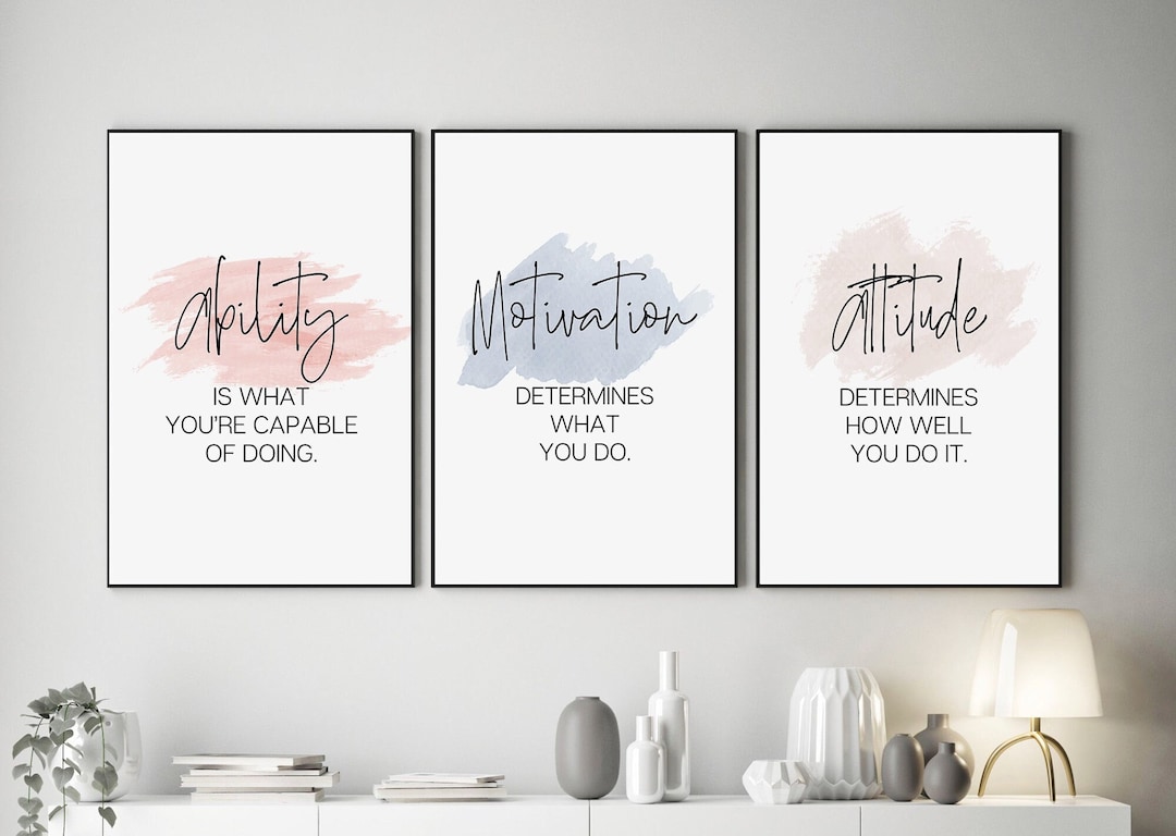 Inspirational Workplace Art, Motivational Office Wall Art, Modern Home ...
