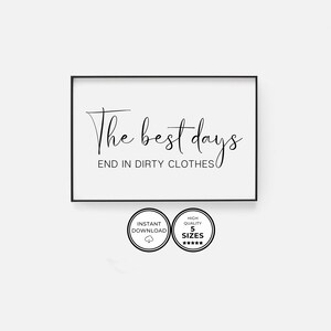 Laundry Sign, Laundry Room Decor, Laundry Room Sign, the Best Days End ...