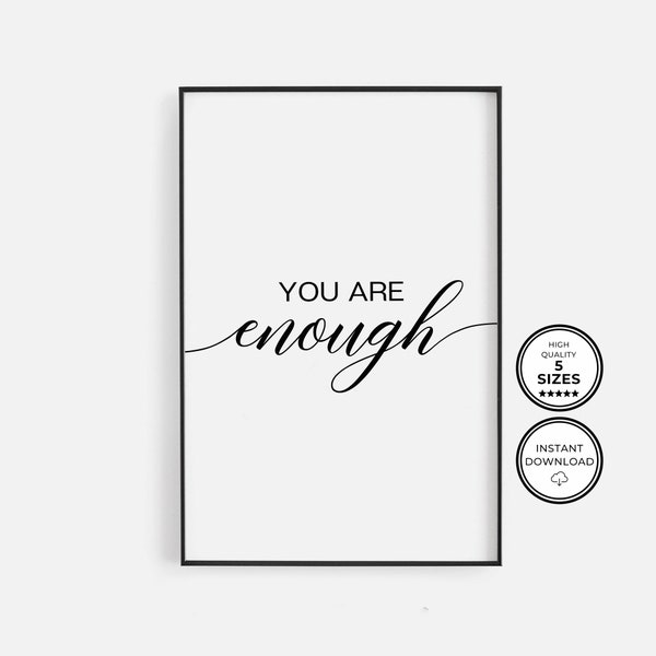 You Are Enough - Etsy