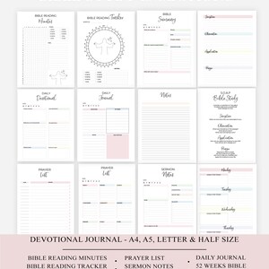 Prayer Journal Printable Bible Study Planner Faith Based Bible Study ...