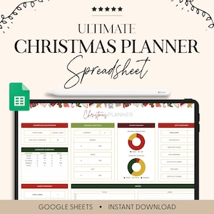 Ultimate Christmas Planner, Gift Tracker, Lifetime Usability, Holiday ...