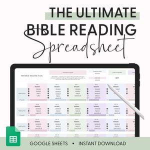 Chronological Bible Reading Plan Printable Bible Tracker One Year Bible ...