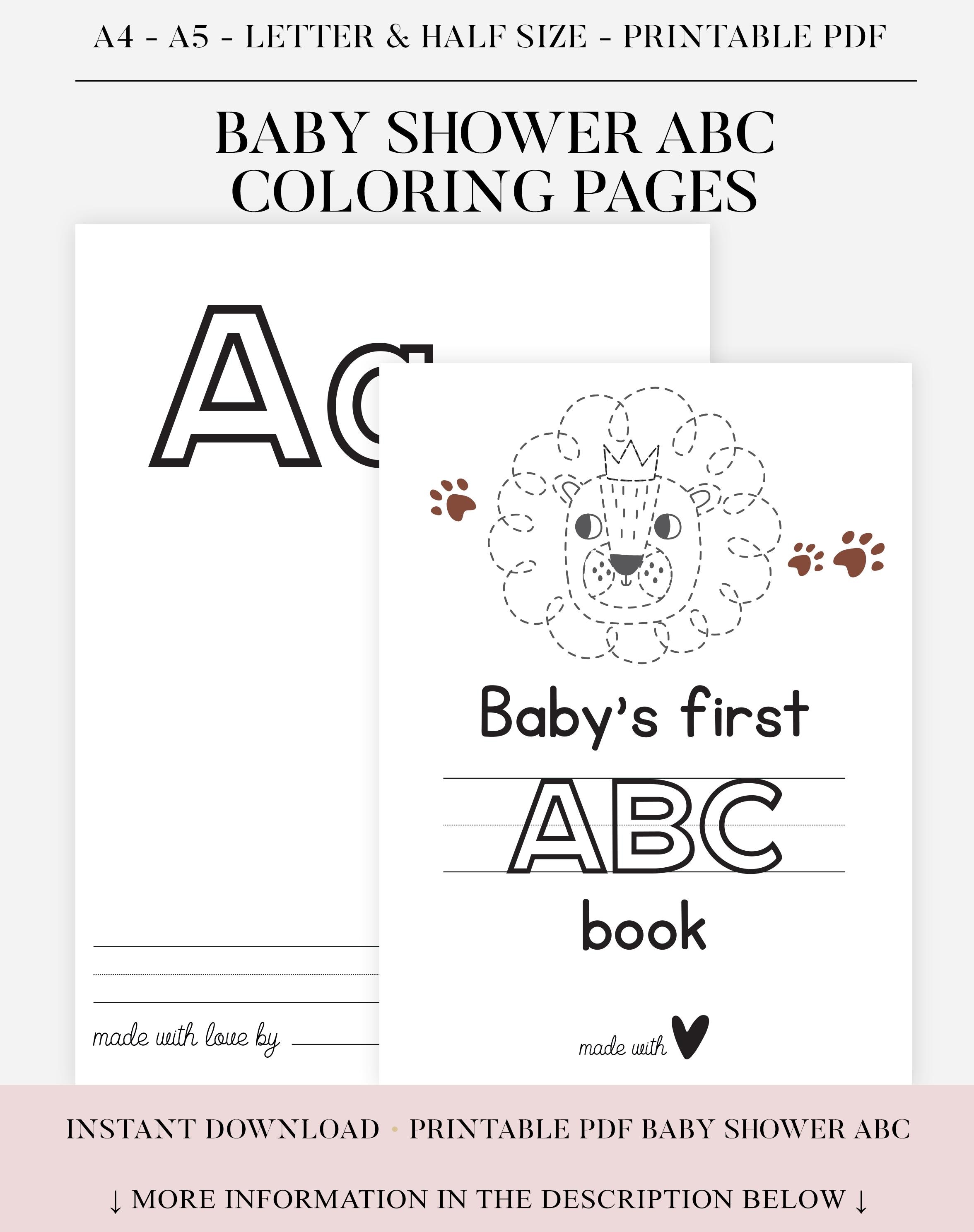 Blank Alphabet Book, Baby's First ABC Book, Baby's First Alphabet Book ...