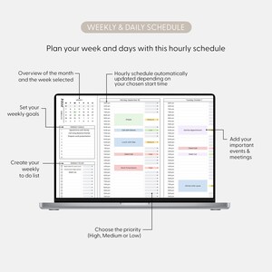 2025 Digital Planner Spreadsheet for Google Sheets, to Do List, Monthly ...