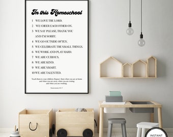 Home Sweet Homeschool Sign, Homeschool Decor, Homeschool Sign ...