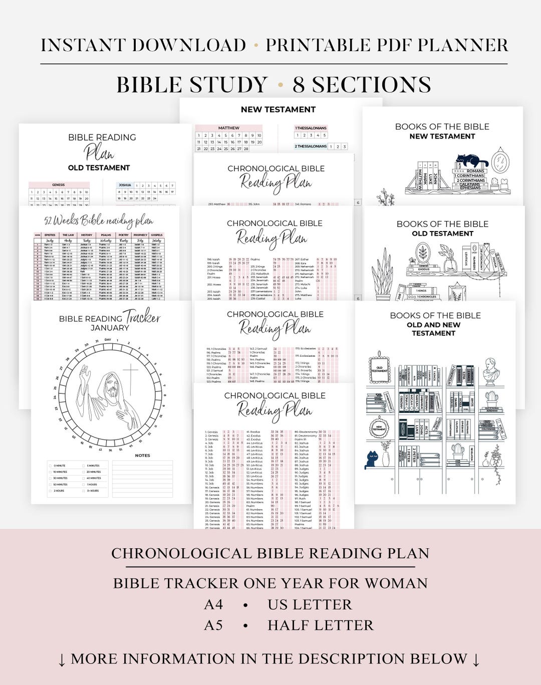 Prayer Journal Printable Bible Study Planner Faith Based Bible Study ...