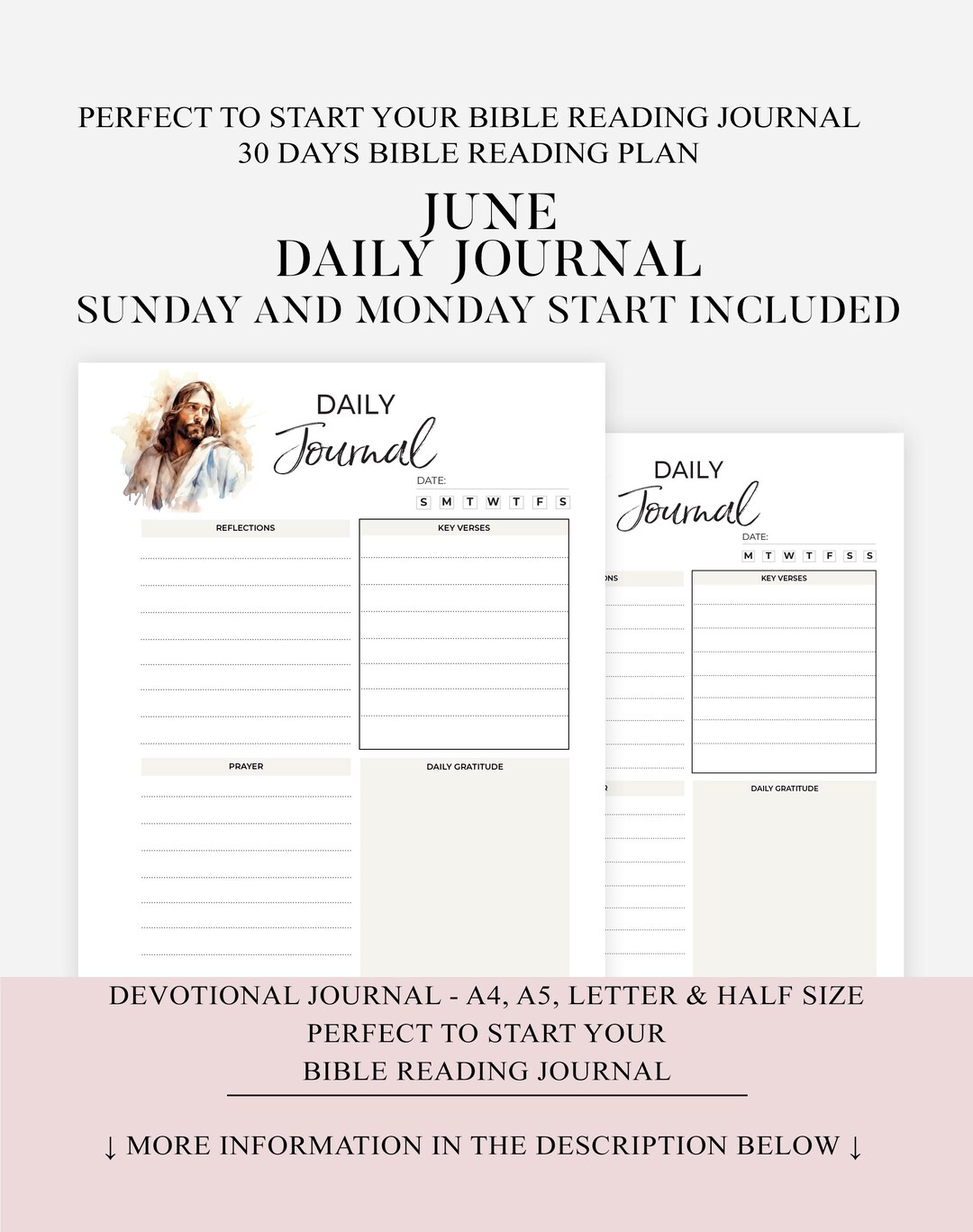 Prayer Journal Printable Bible Study Planner Faith Based Bible Study ...