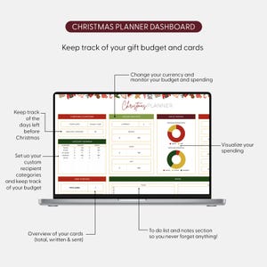 Christmas Planner Budget Spreadsheet Google Sheets Excel Template ...