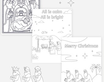 20 Nativity Sunday School Coloring Pages | Christian Homeschool ...