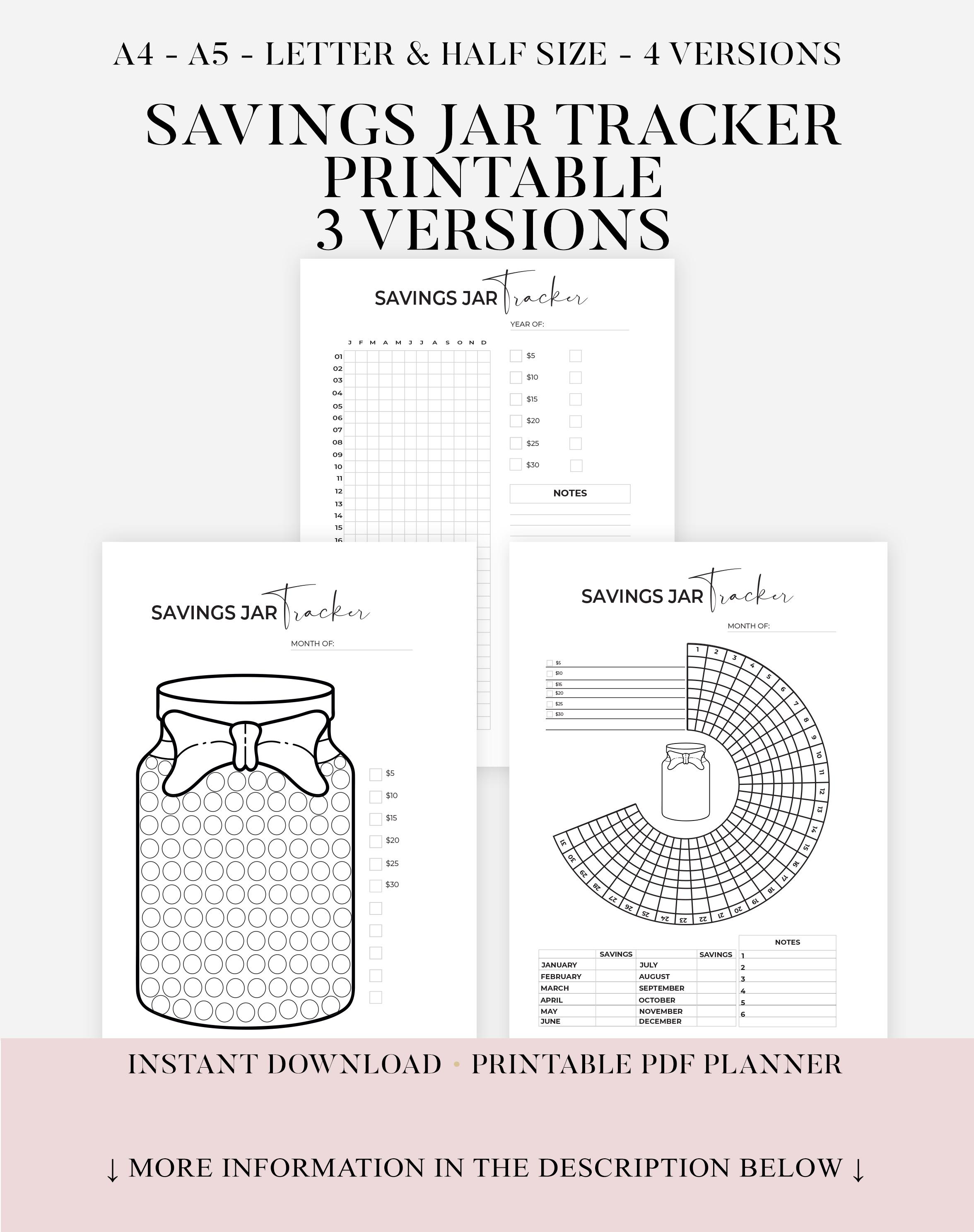 Savings Journal Page, Printable Journal Page, Finance Printable Saving ...