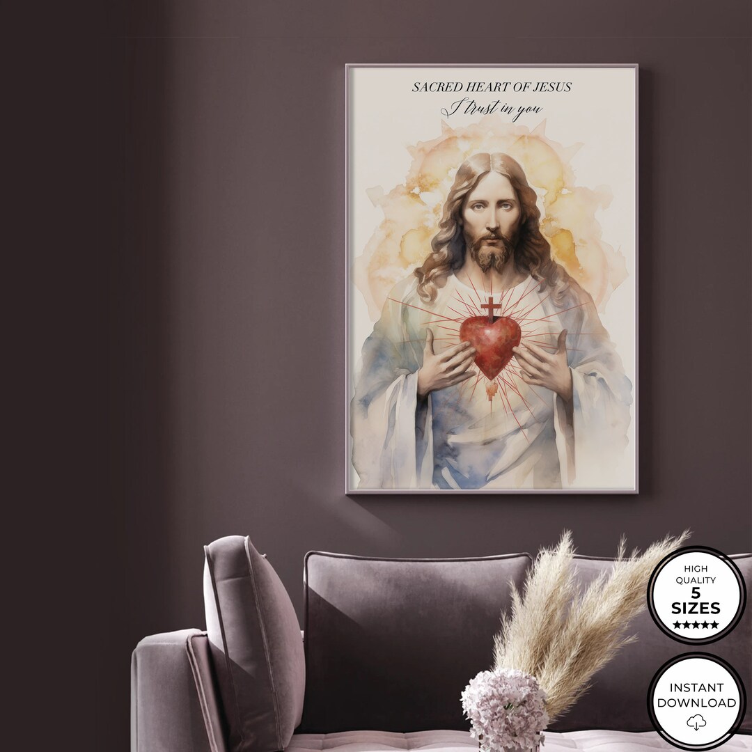 Sacred Heart of Jesus Devotion to the Most Sacred Heart the - Etsy