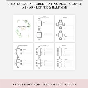 Printable Event Seating Chart Template, Round Seating Chart, Head Table ...