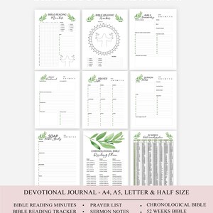 Bible Reading Tracker Printable, Christian Printable Pages, Chapter by Chapter Checklist Reading ...