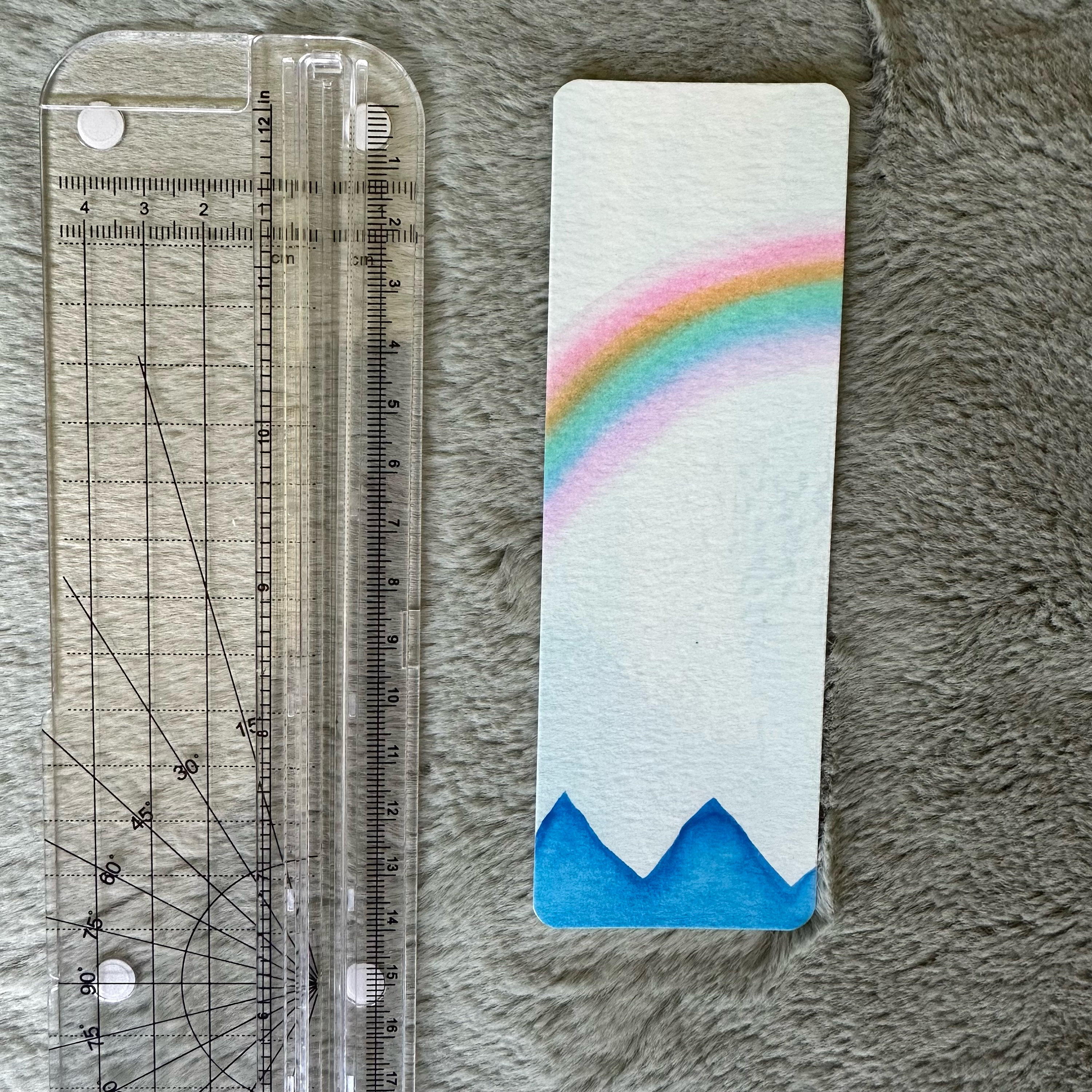 Nature Watercolor Painting Bookmark Bundle One of a Kind - Etsy