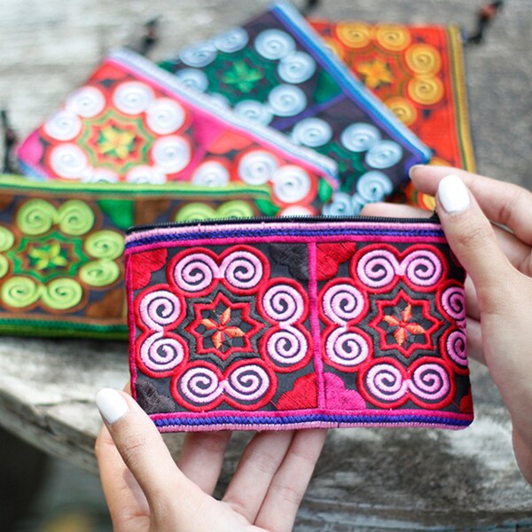 Embroidered Pouch - Etsy