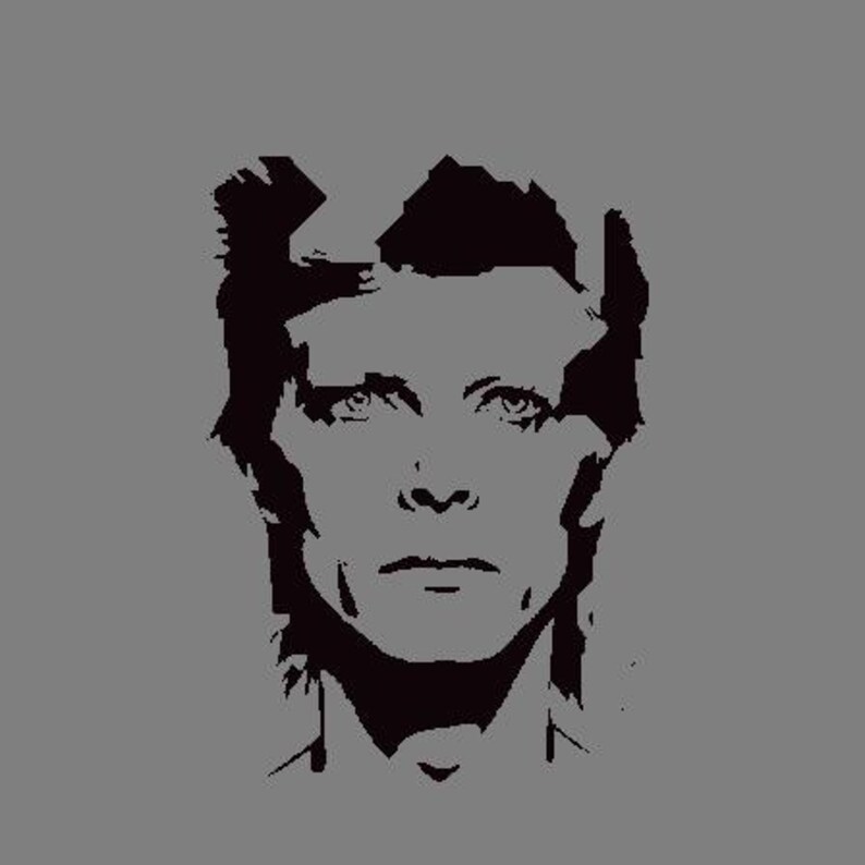 Digital Download Stencil, Multi Layered David Bowie Digital File - Etsy