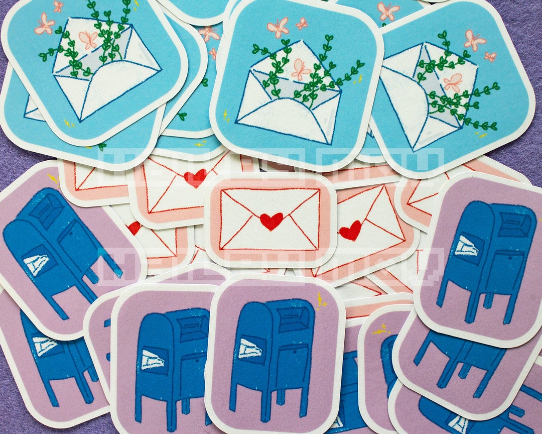 Love Letter Sticker Pack || Kawaii, Mail, Letters, USPS, Mailbox ...