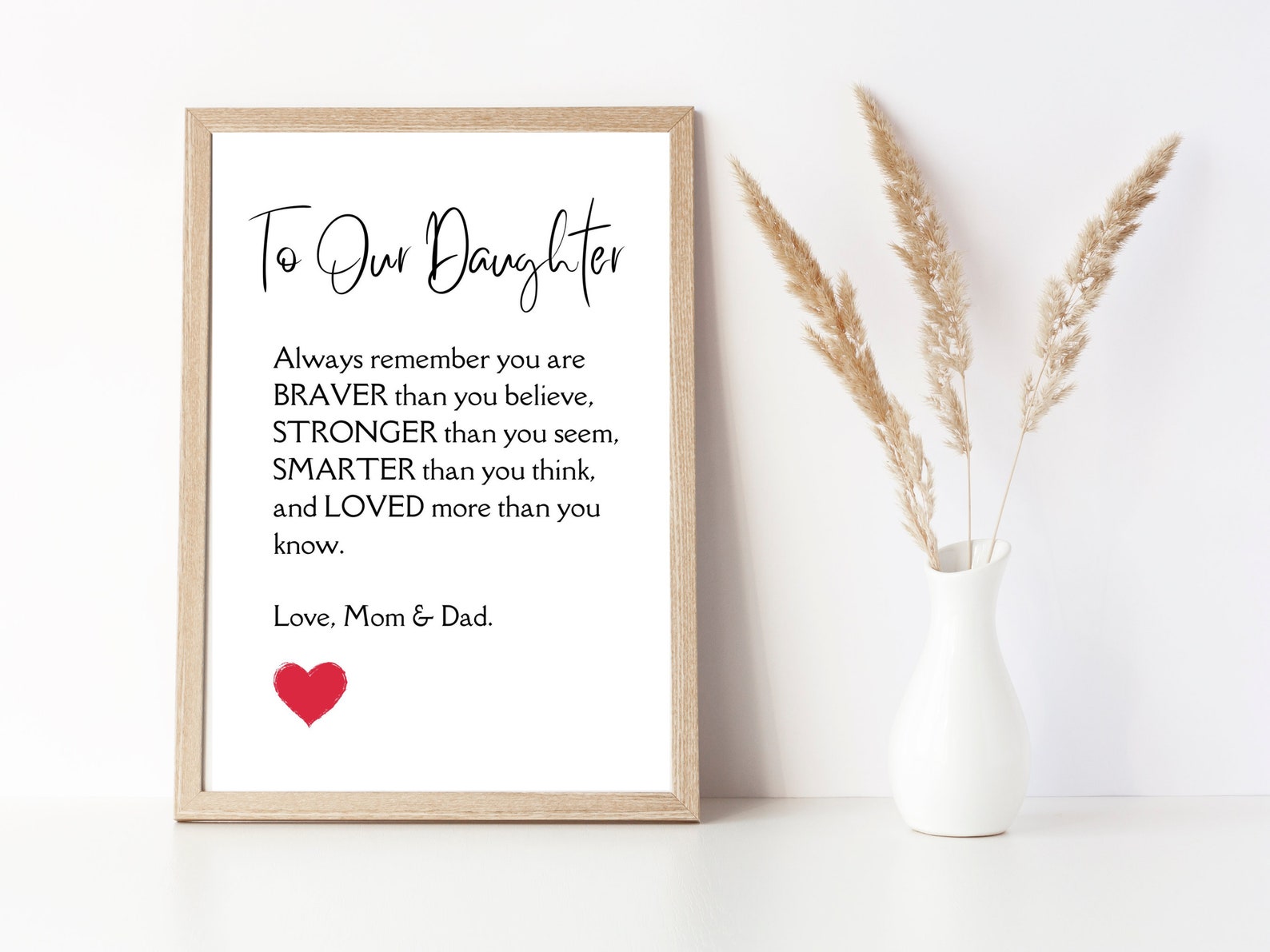 To Our Daughter, Poem for Daughter, Always Remember You Are Braver Than ...