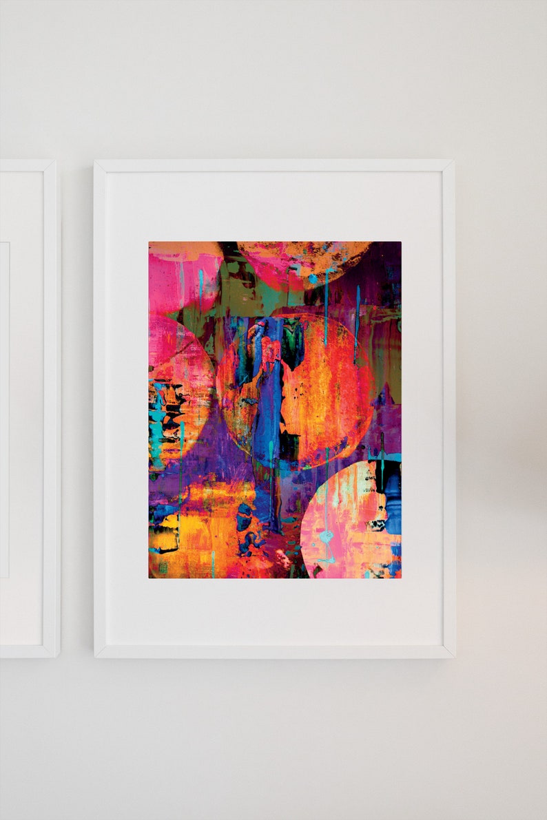 Abstract Colourful Printable Art, Downloadable Abstract Print ...
