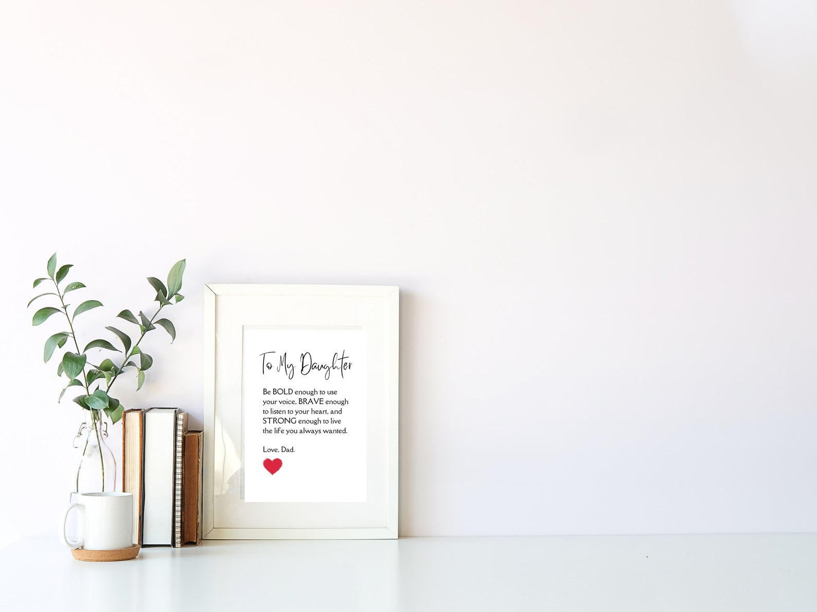 To My Daughter, Poem for Daughter, Be Bold Be Brave, Gift for Daughter ...