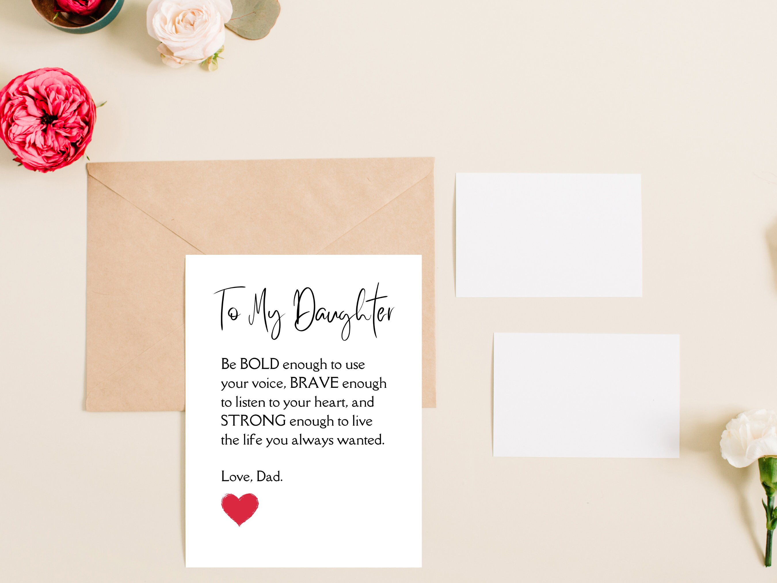 To My Daughter, Poem for Daughter, Be Bold Be Brave, Gift for Daughter ...