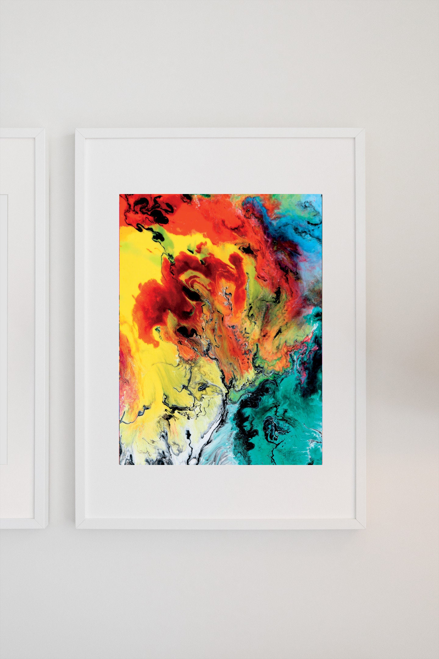 Abstract Colourful Printable Art, Downloadable Abstract Print ...