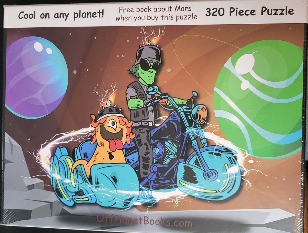 Biker Alien 320 Piece Puzzle - Etsy