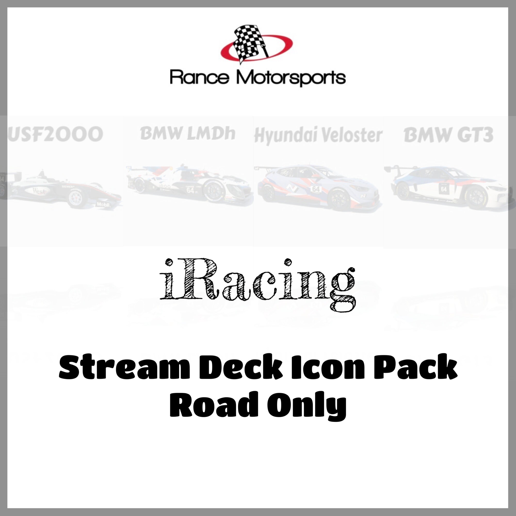 Iracing Sim Racing Stream Deck Icons All Road Cars Only - Etsy UK